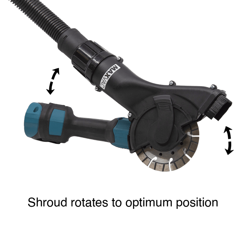 Angle Grinder Dust Shroud for 4-5" (110-125mm) Grinders - MAXVAC AGS-125